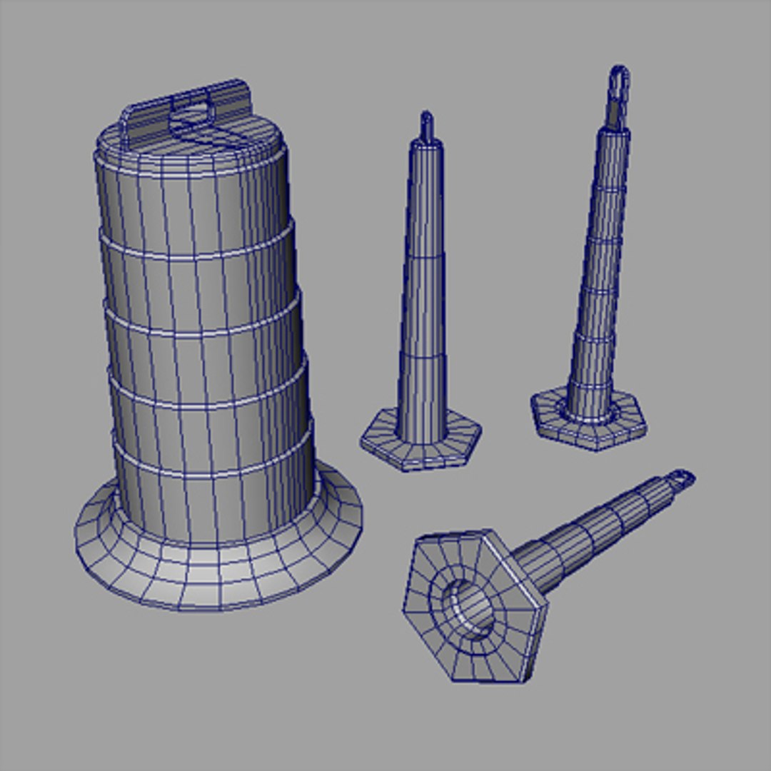 construction package cones obj
