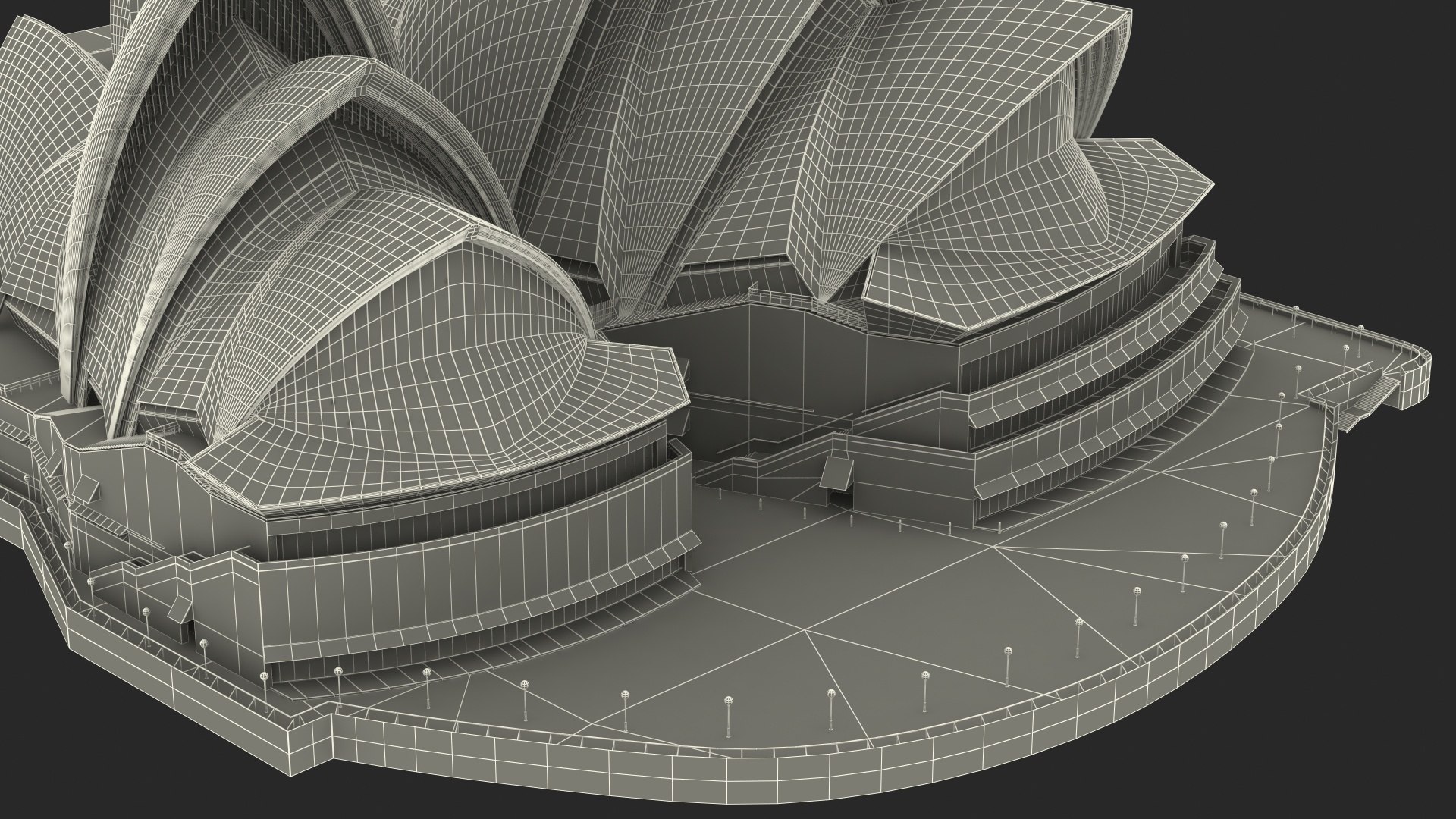 Sydney opera house performing 3D model - TurboSquid 1492942