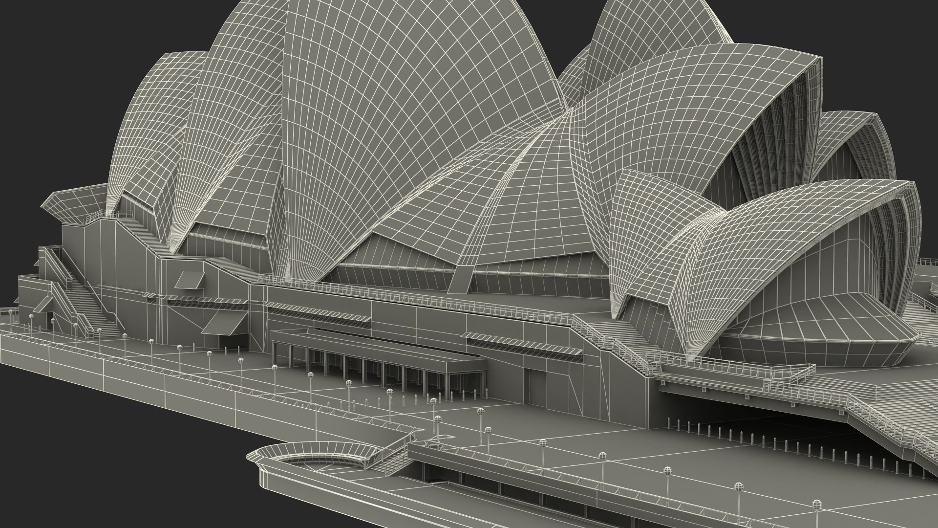 Sydney opera house performing 3D model - TurboSquid 1492942