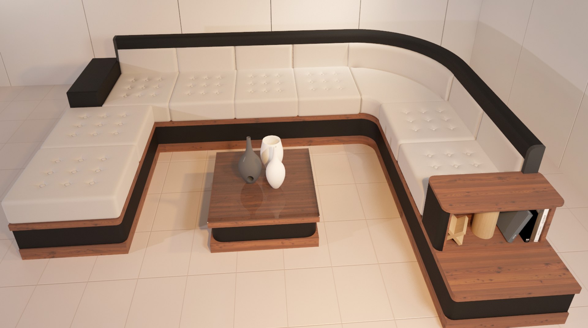 Sectional sofa 3D - TurboSquid 1342139