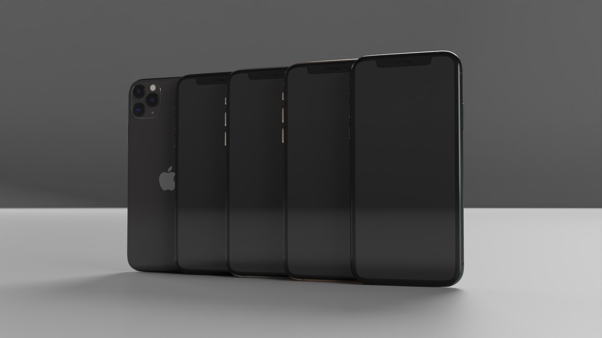 IPhone 11 Pro Max All Colors Smartphone 3D model - TurboSquid 2081894