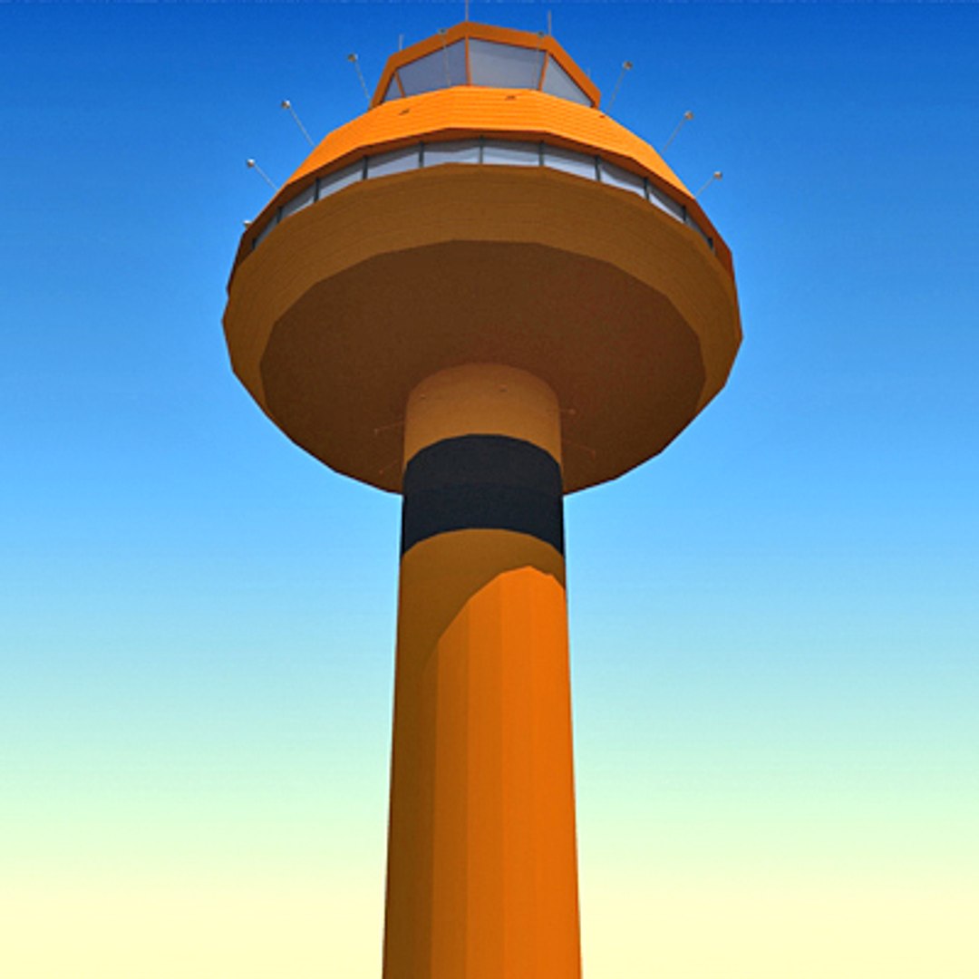 3d Model Airport Control Tower