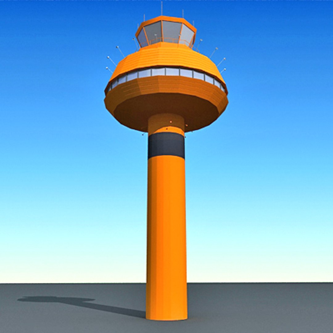 3d Model Airport Control Tower