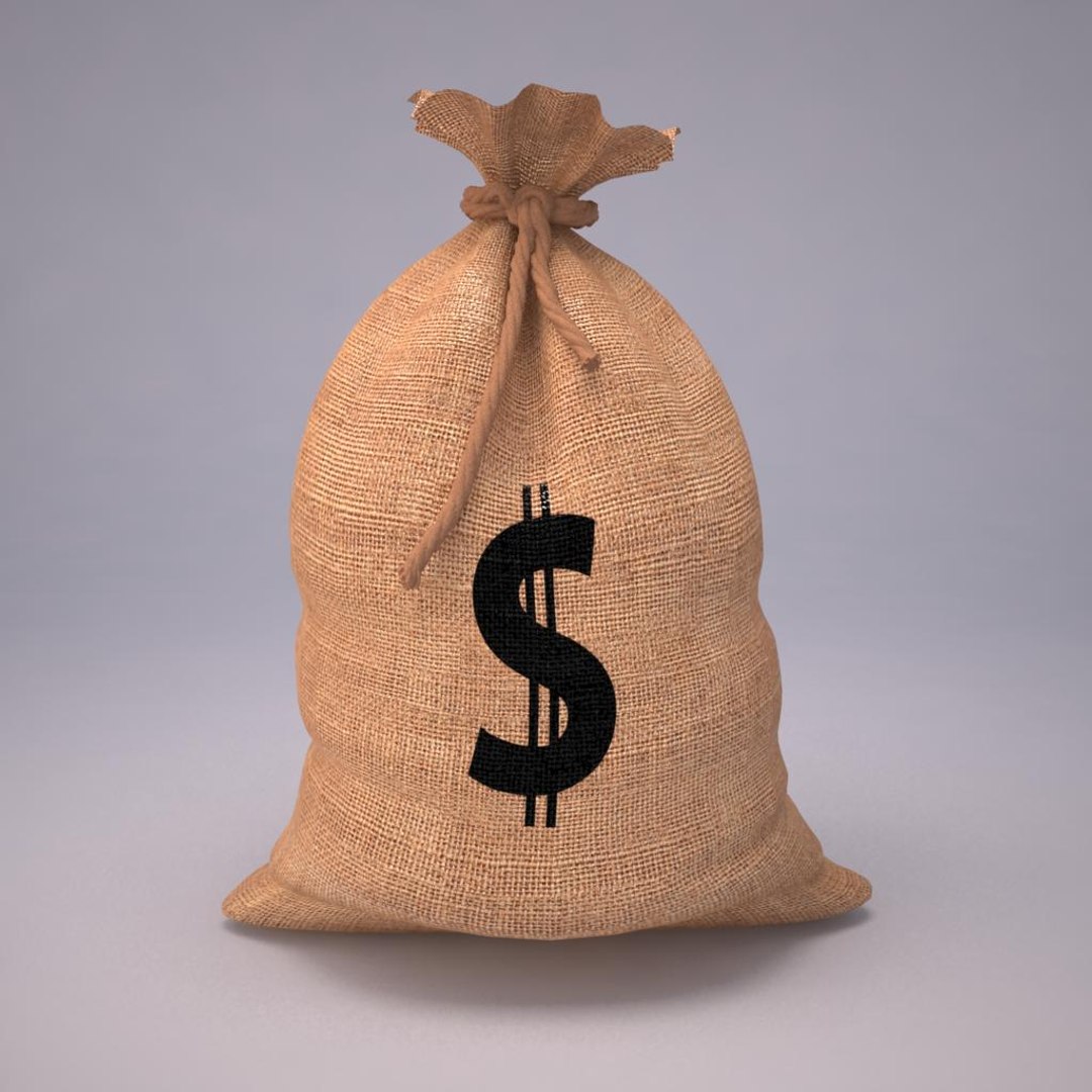 3d Money Bag