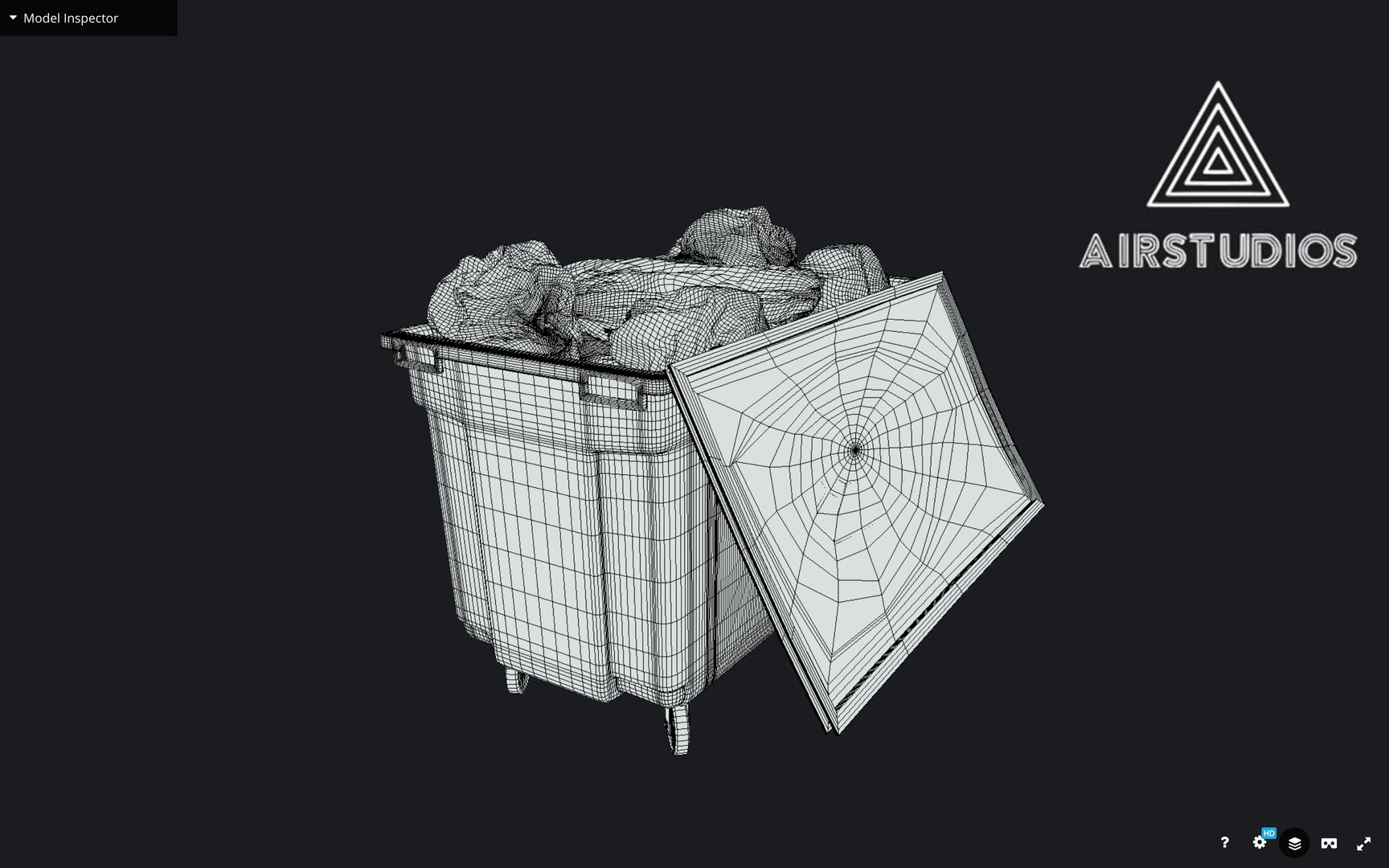 3D Street Trash Bin model - TurboSquid 1886800