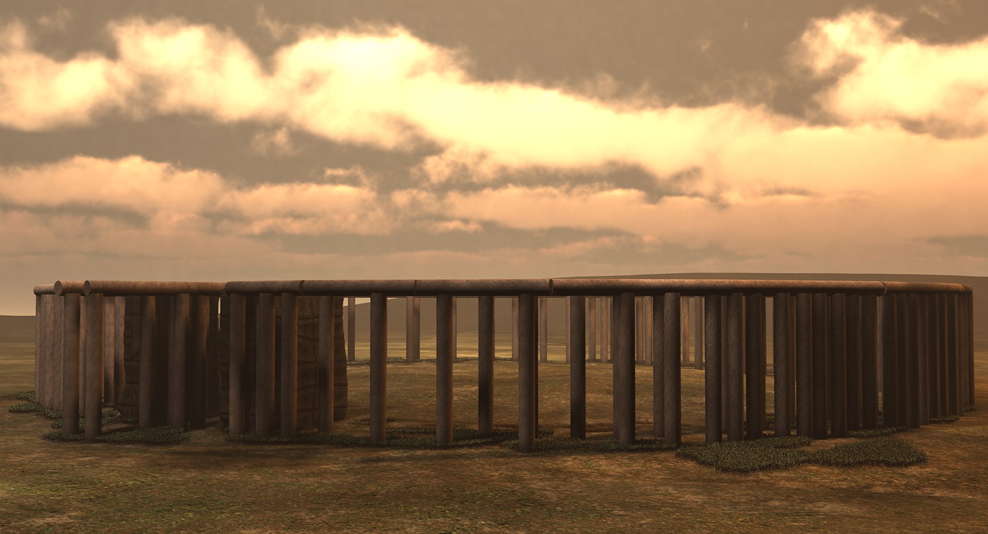 Research Neolithic Newgrange Henge 3D Model - TurboSquid 1382699