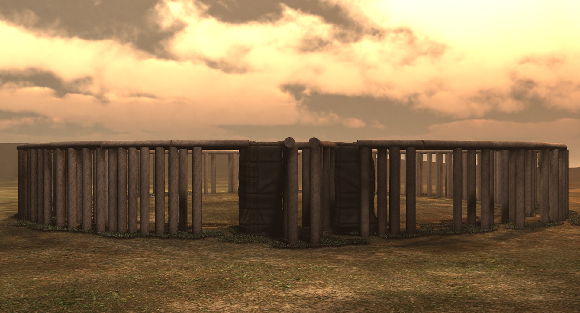 Research Neolithic Newgrange Henge 3D Model - TurboSquid 1382699