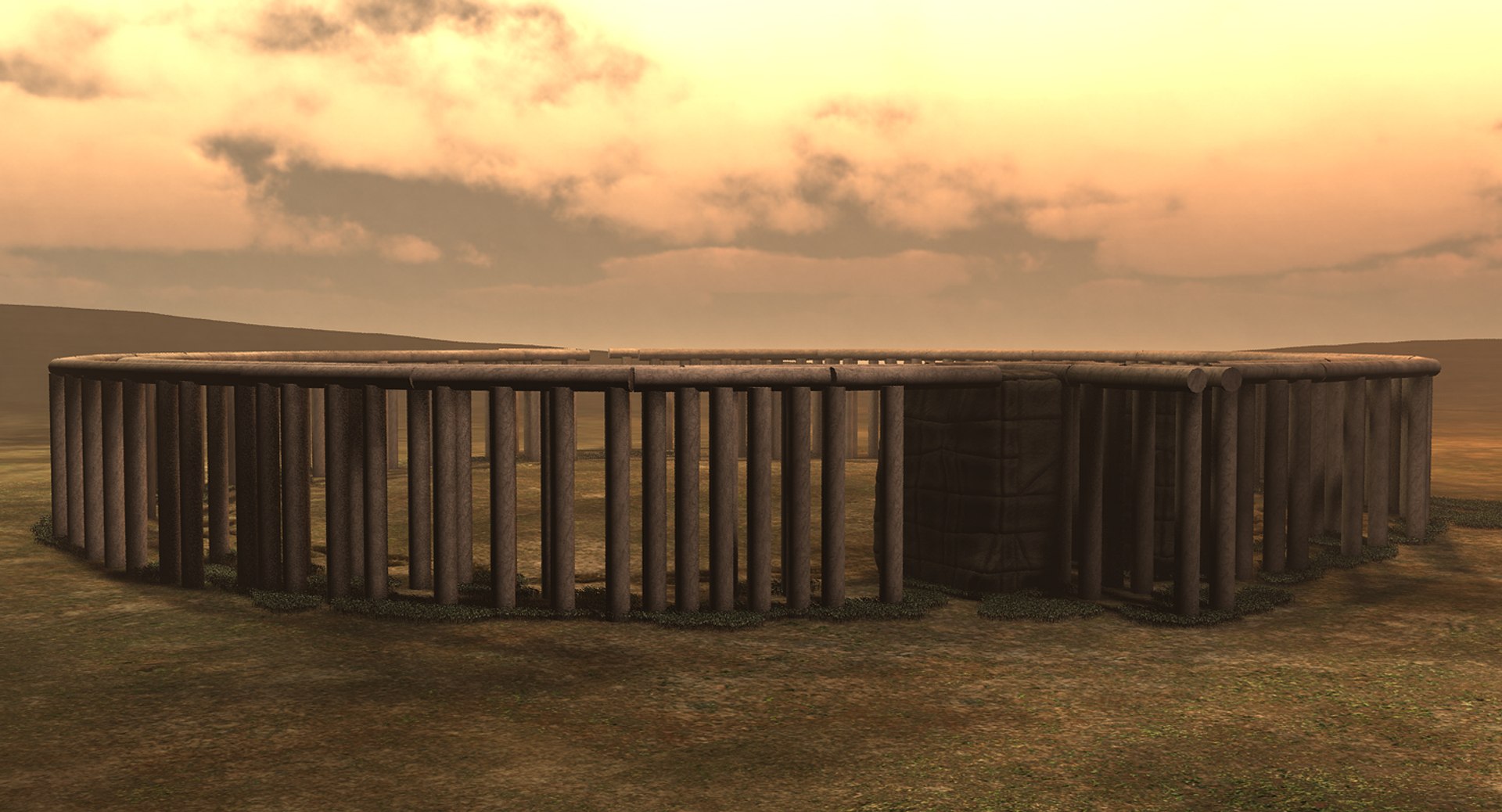 Research Neolithic Newgrange Henge 3D Model - TurboSquid 1382699