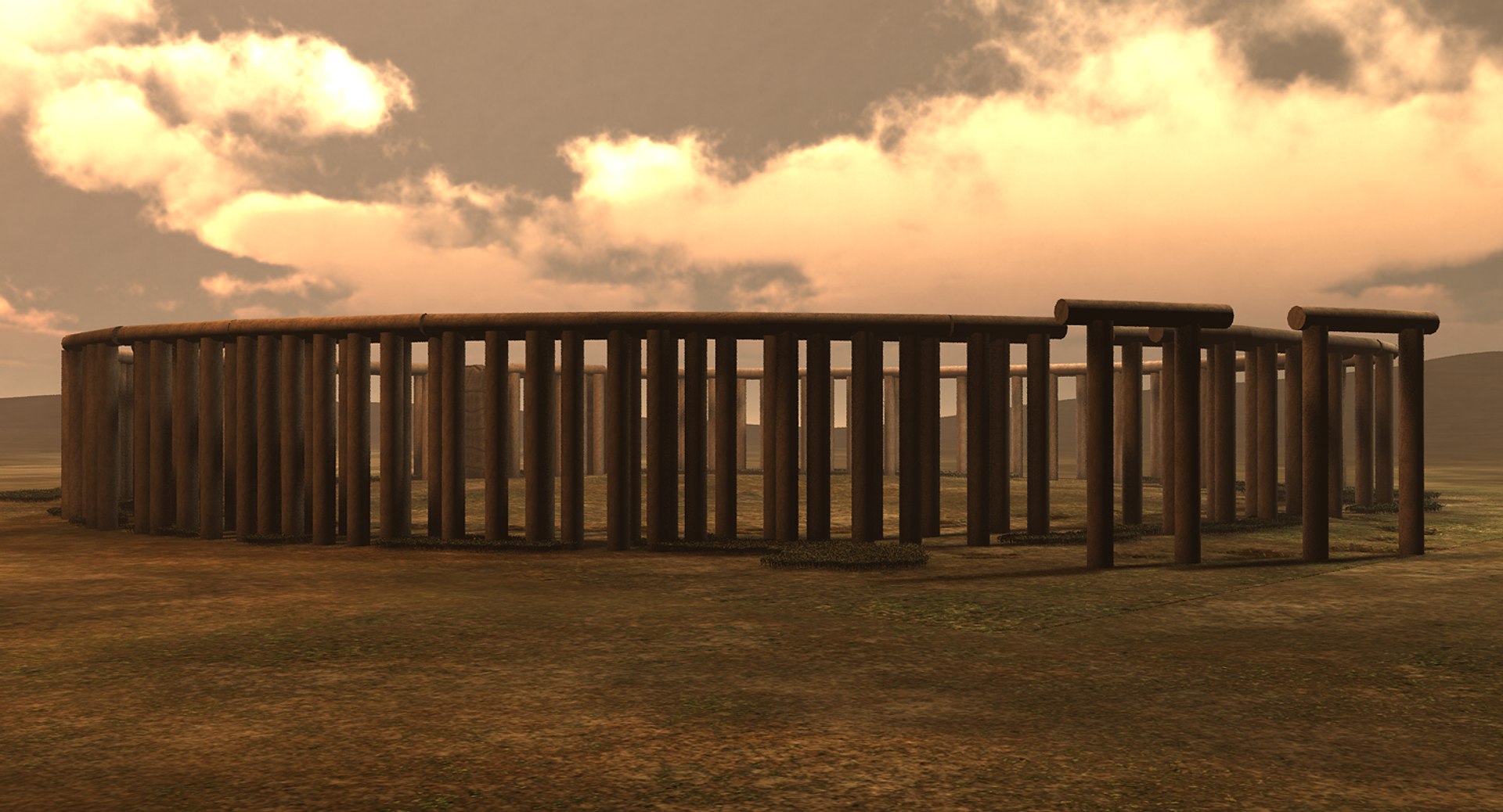 Research Neolithic Newgrange Henge 3D Model - TurboSquid 1382699