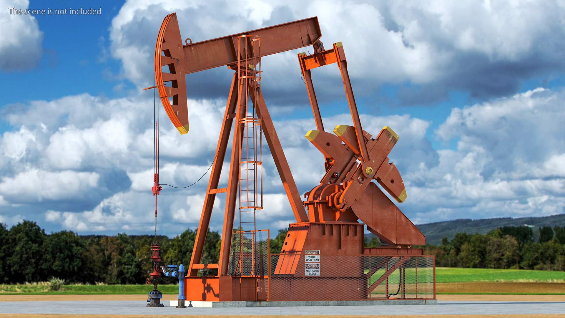 Oil Well Pump Jack Rigged 3D Model - TurboSquid 2073153