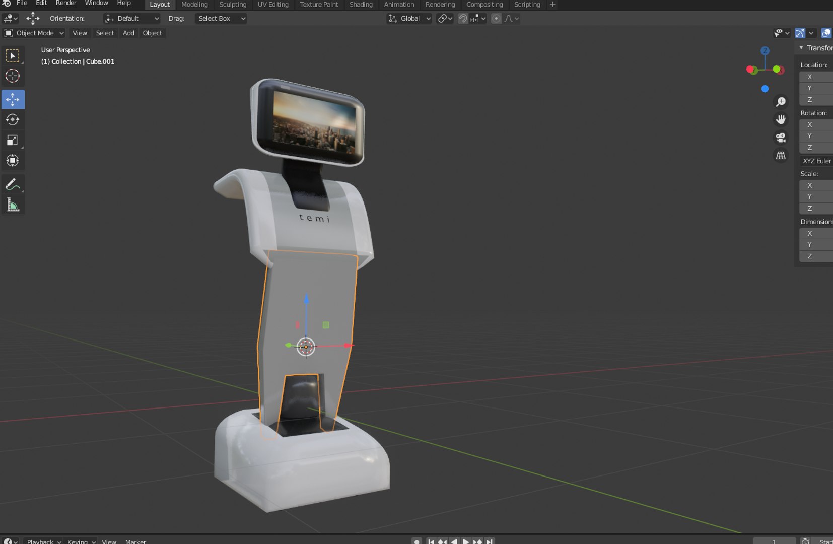 Temi Robot 3D - TurboSquid 1596382