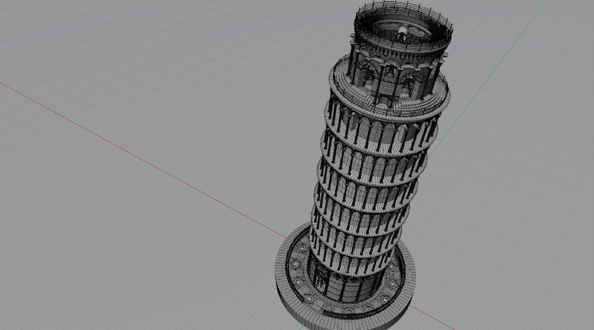 Leaning Tower of Pisa 3D model - TurboSquid 1829776