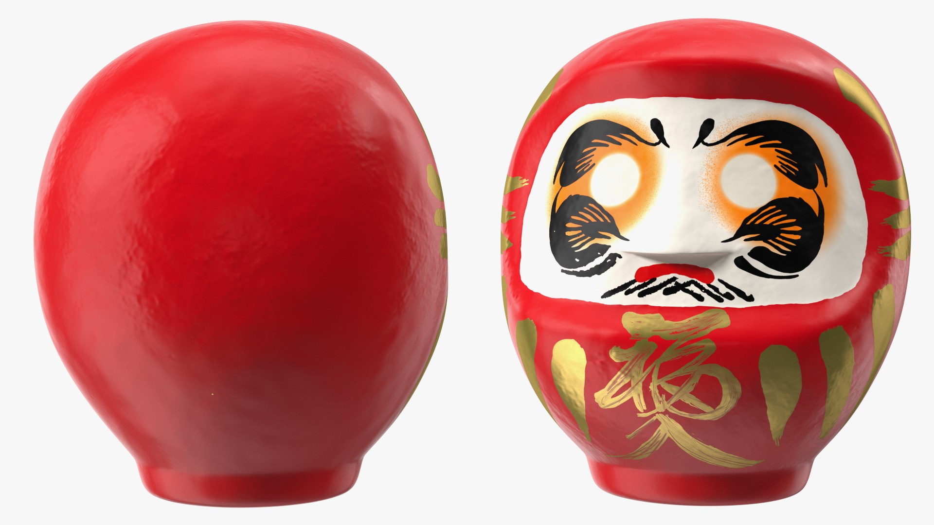 Traditional Japanese Daruma Doll Red 3D Model - TurboSquid 1759651