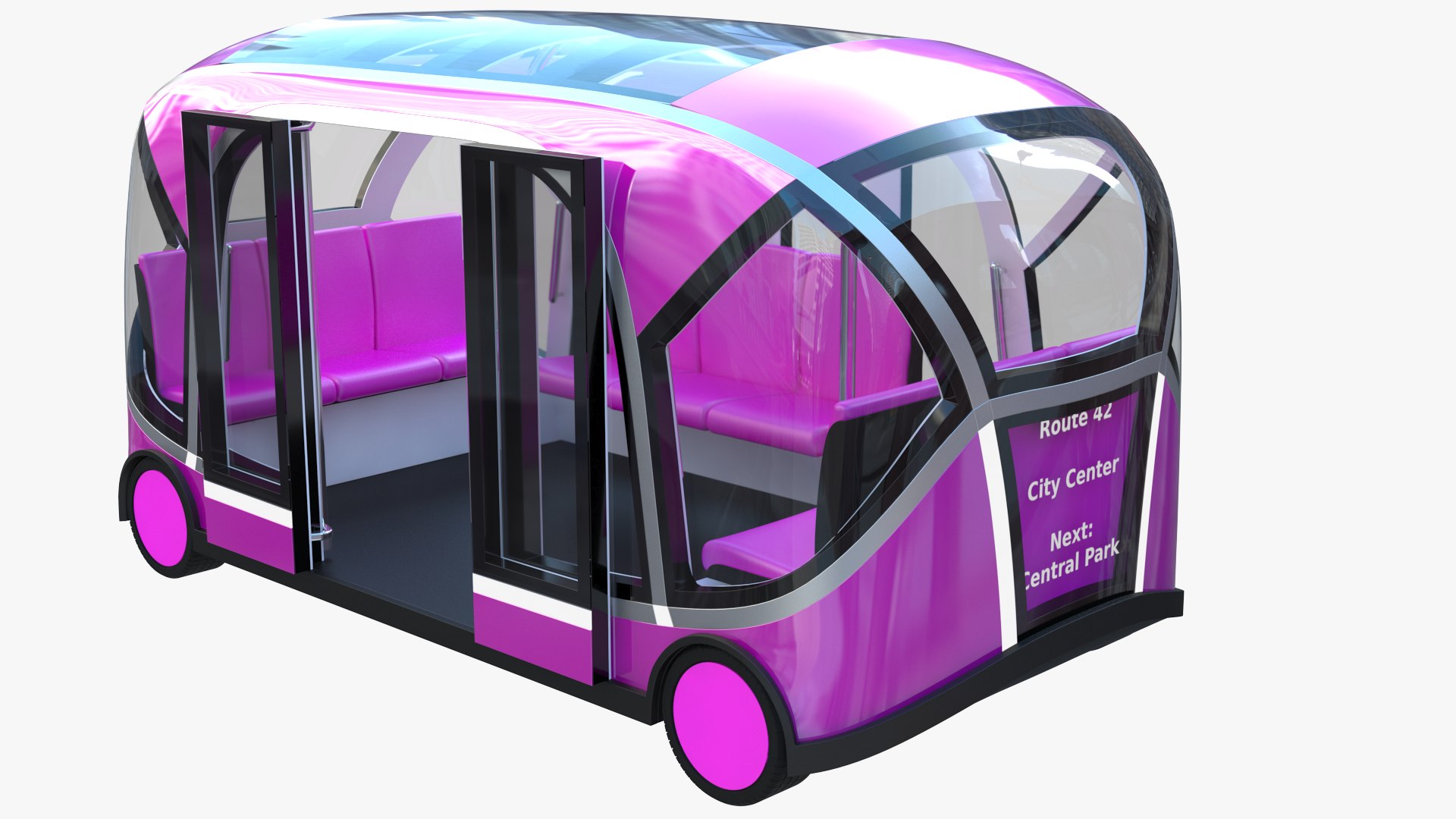 3D Autonomous Public Transport Collection - TurboSquid 2354896