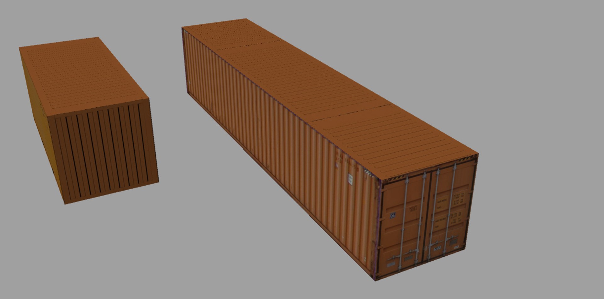 3ds container teu 20ft