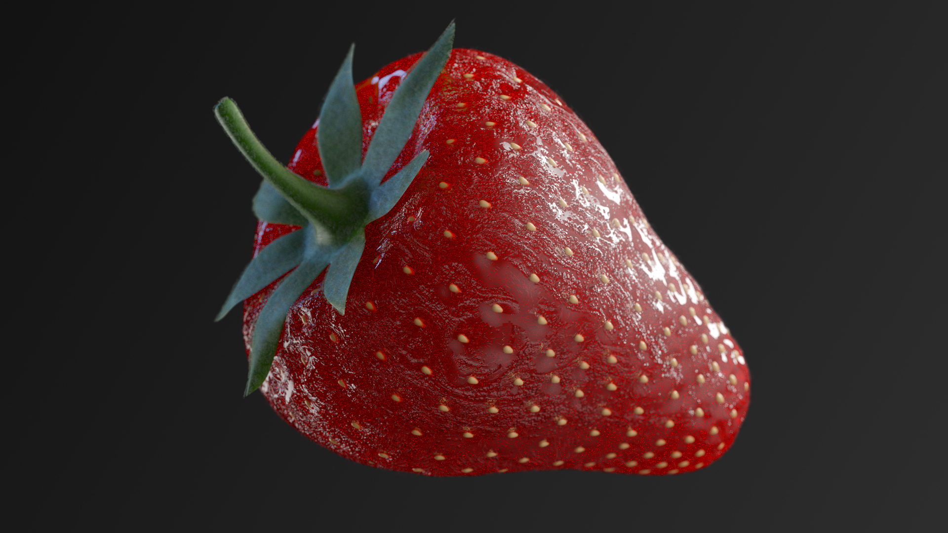 3D model strawberries scene redshift - TurboSquid 1695187