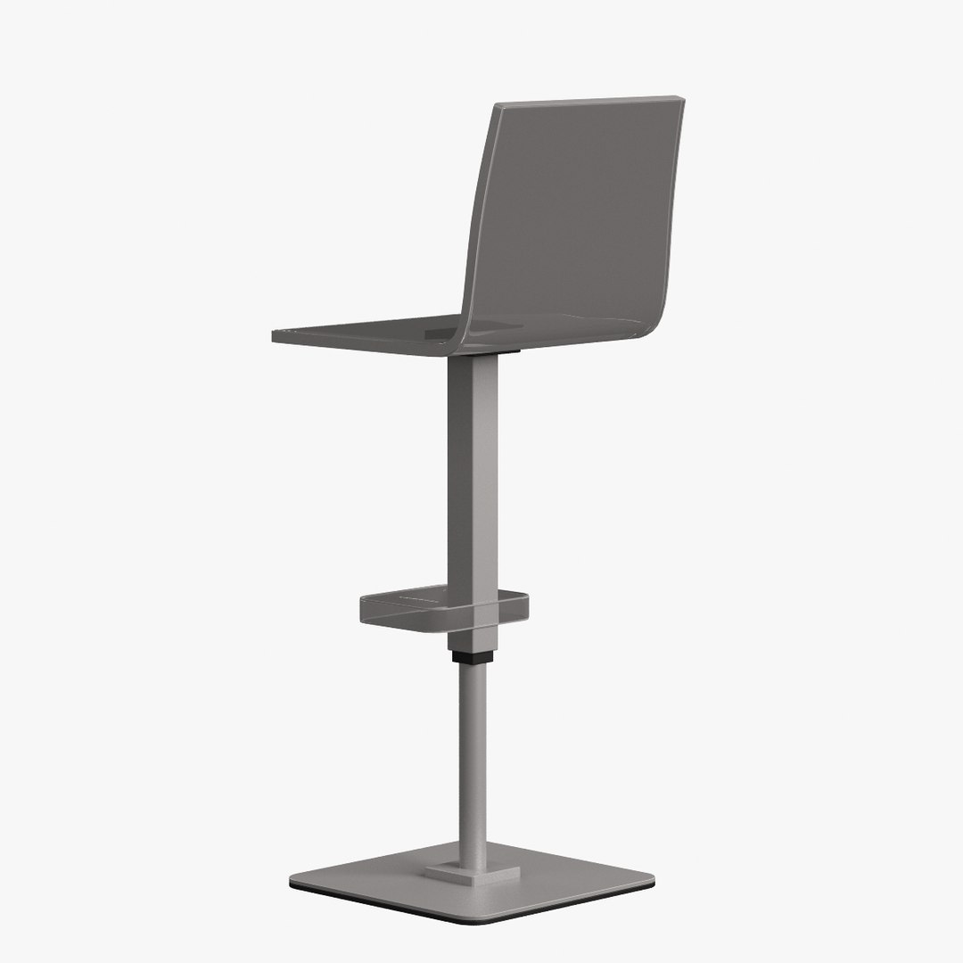 3d model of bar bench