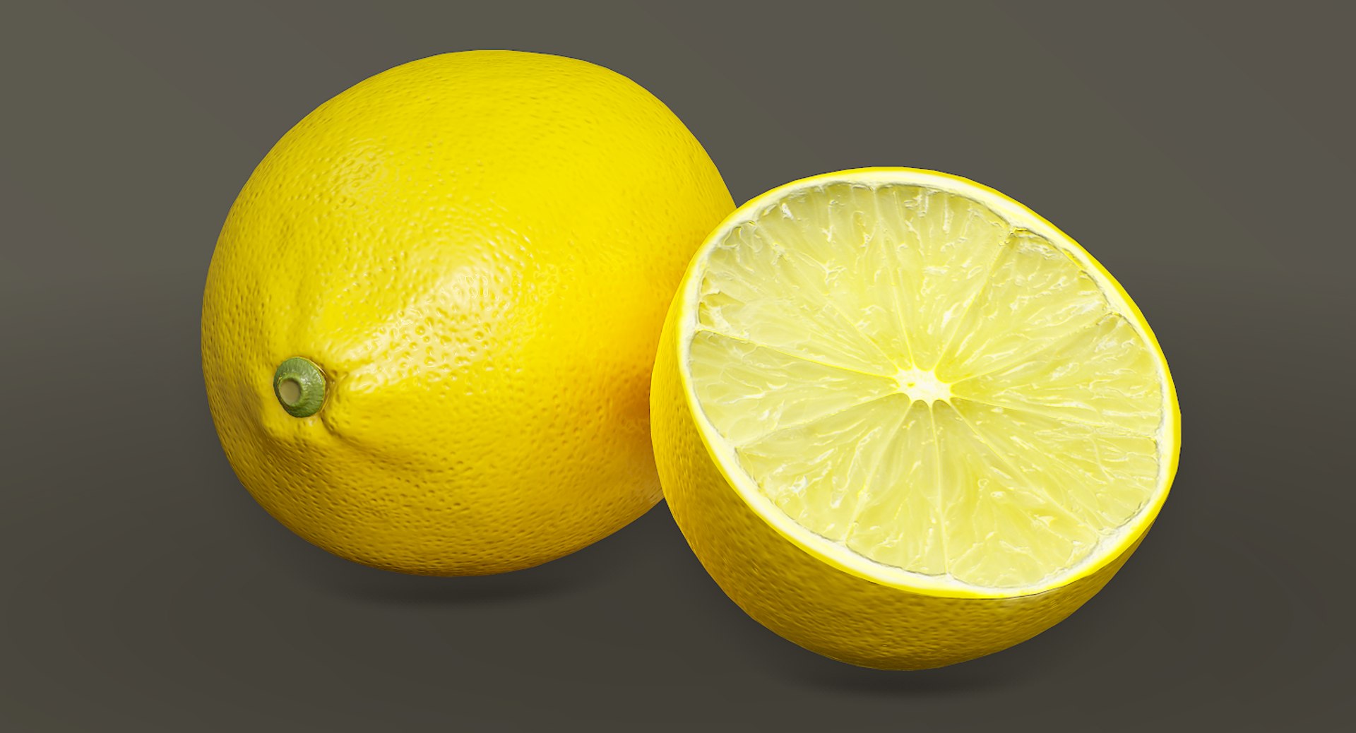 3D Realistic Lemon - TurboSquid 1351865