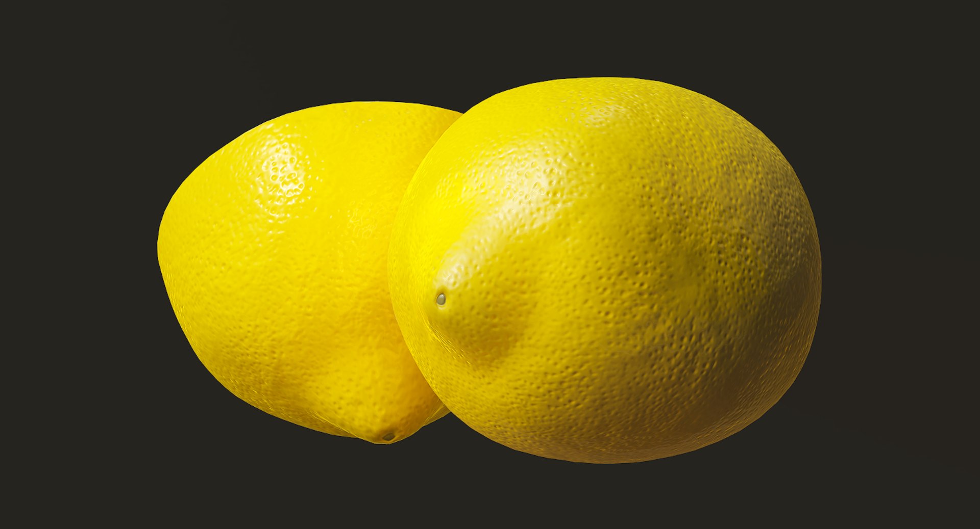 3D Realistic Lemon - TurboSquid 1351865