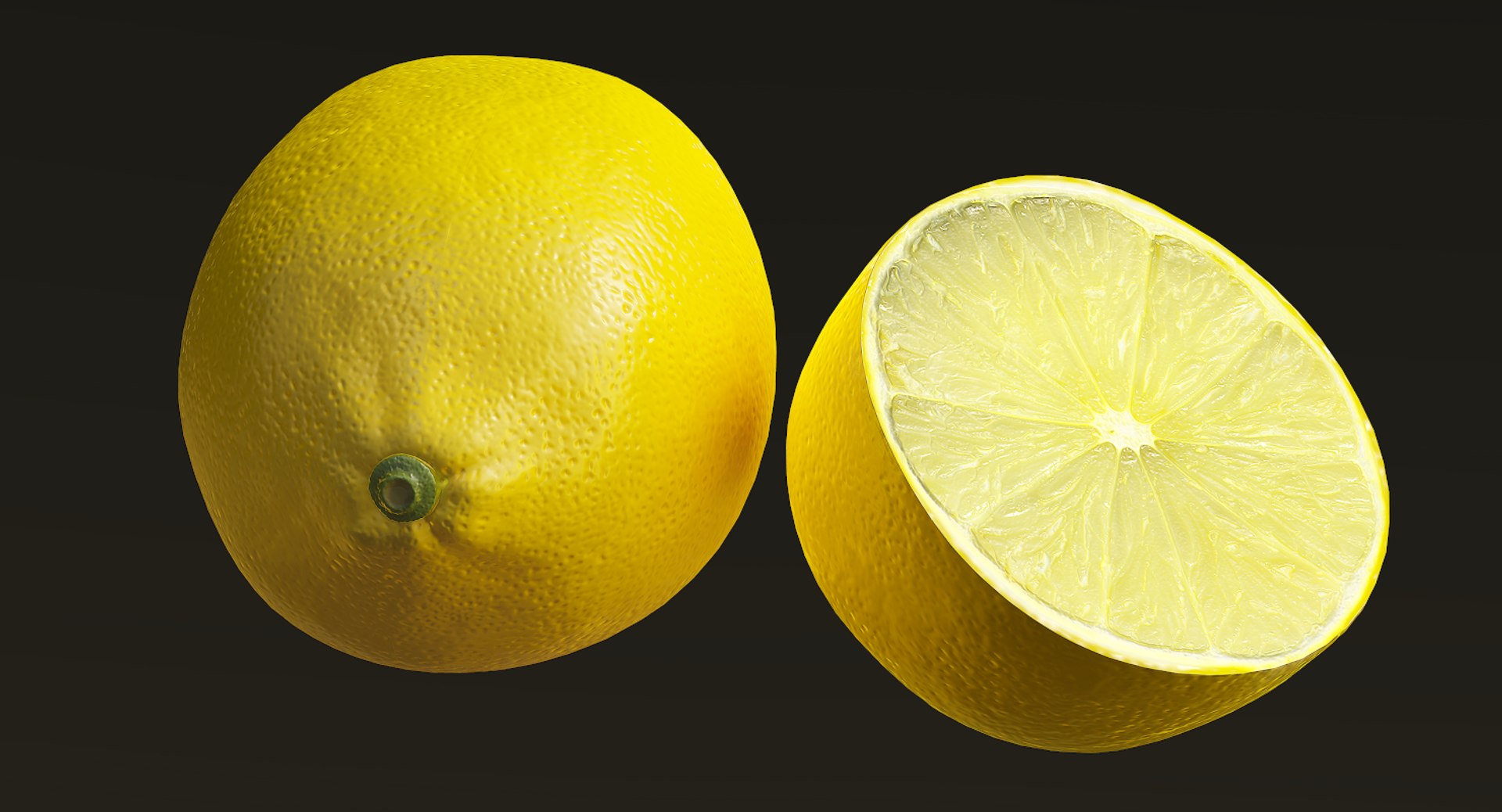 3D Realistic Lemon - TurboSquid 1351865