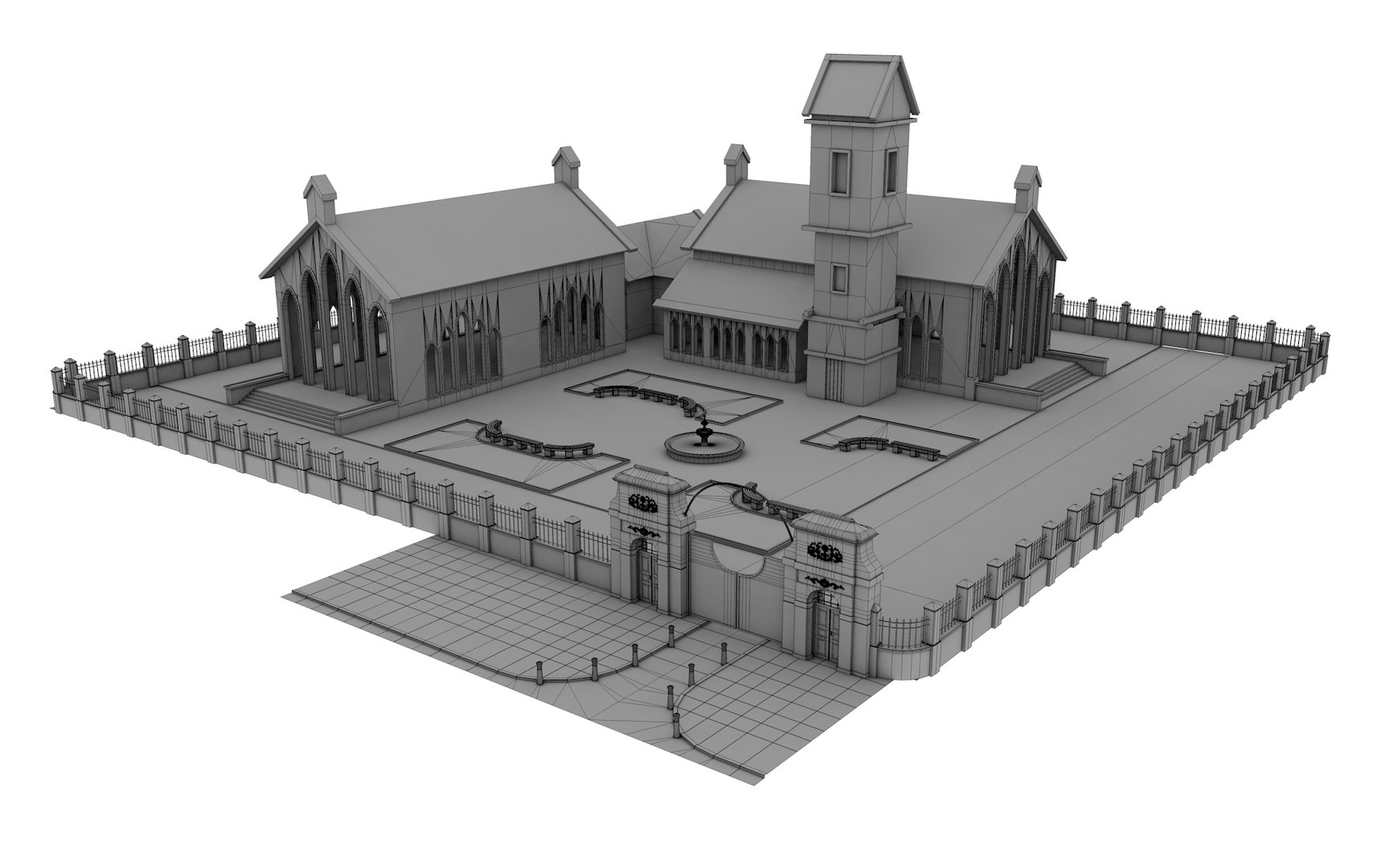 Fantasy Building 01 3D model - TurboSquid 1731035