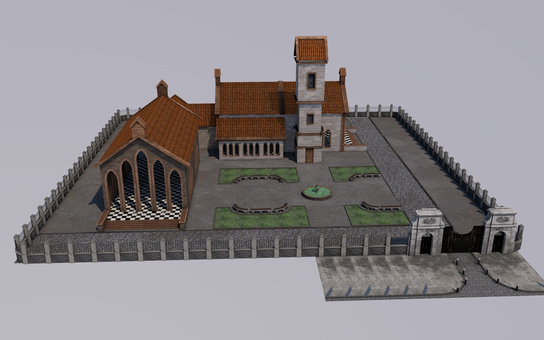 Fantasy Building 01 3D model - TurboSquid 1731035