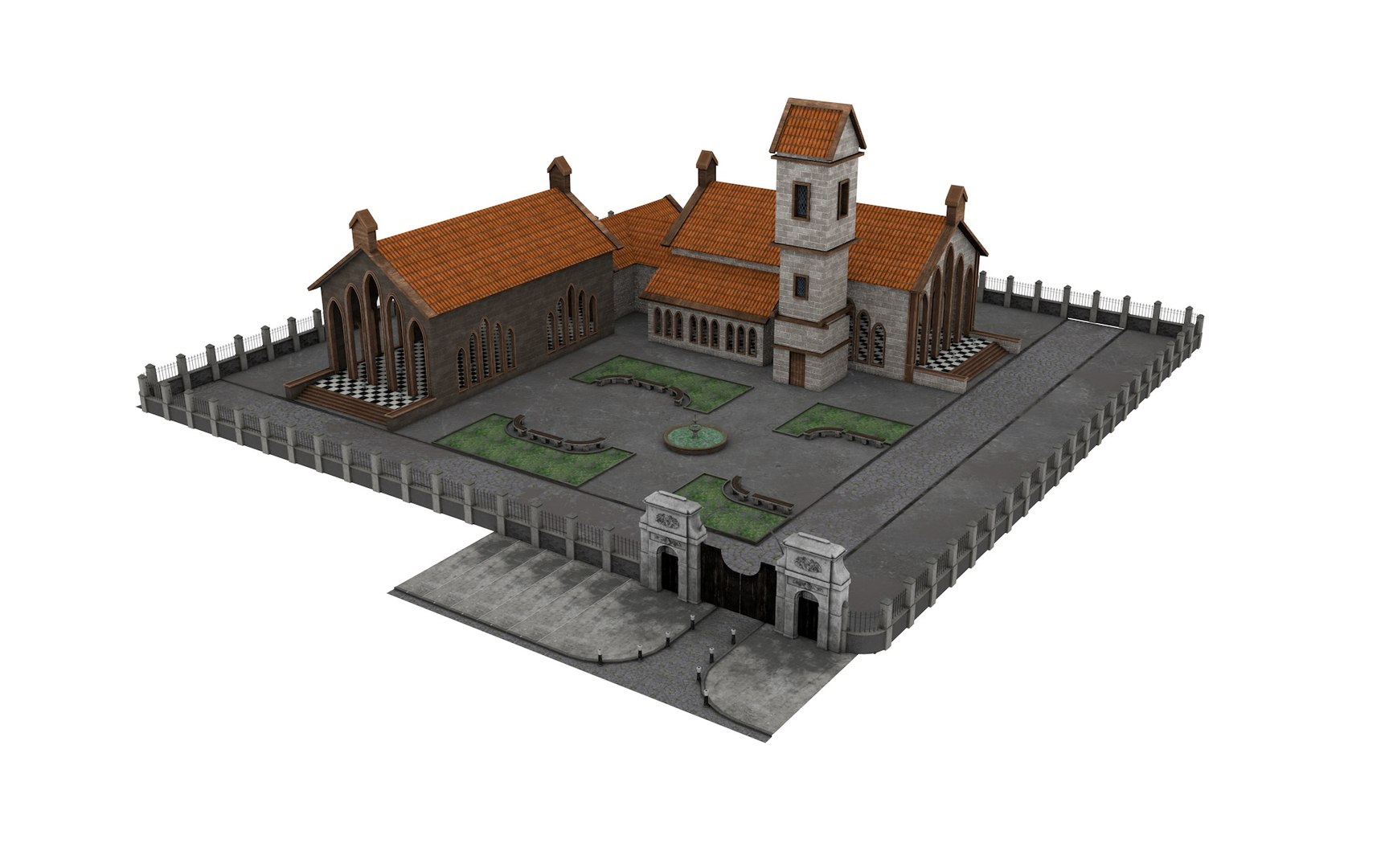 Fantasy Building 01 3D model - TurboSquid 1731035