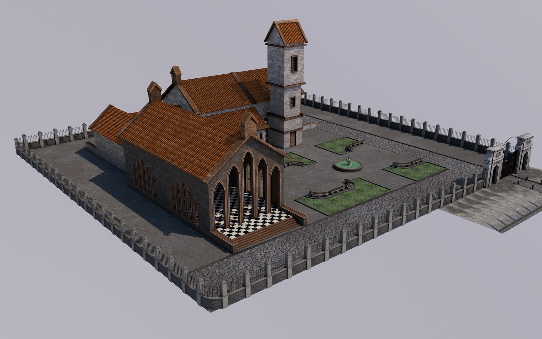 Fantasy Building 01 3D model - TurboSquid 1731035