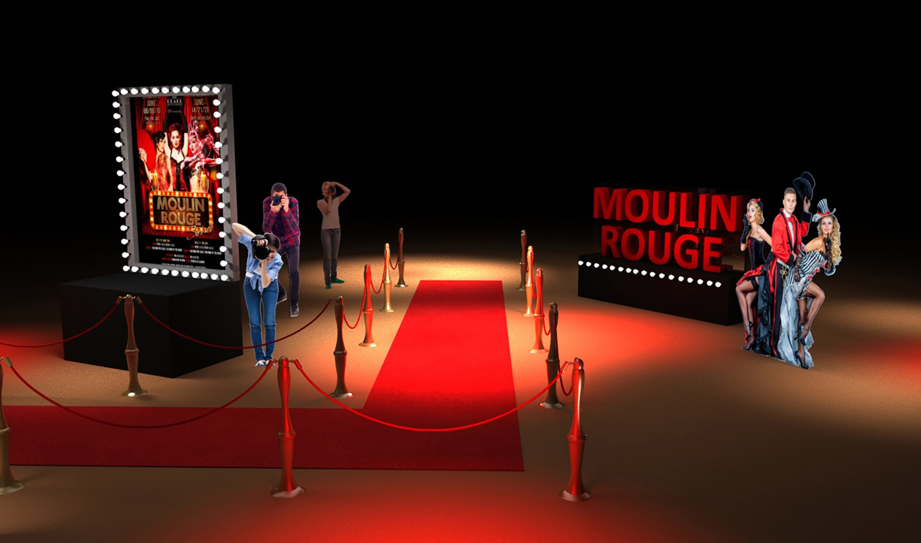Stage - Moulin Rouge Concept 3D - TurboSquid 1980926