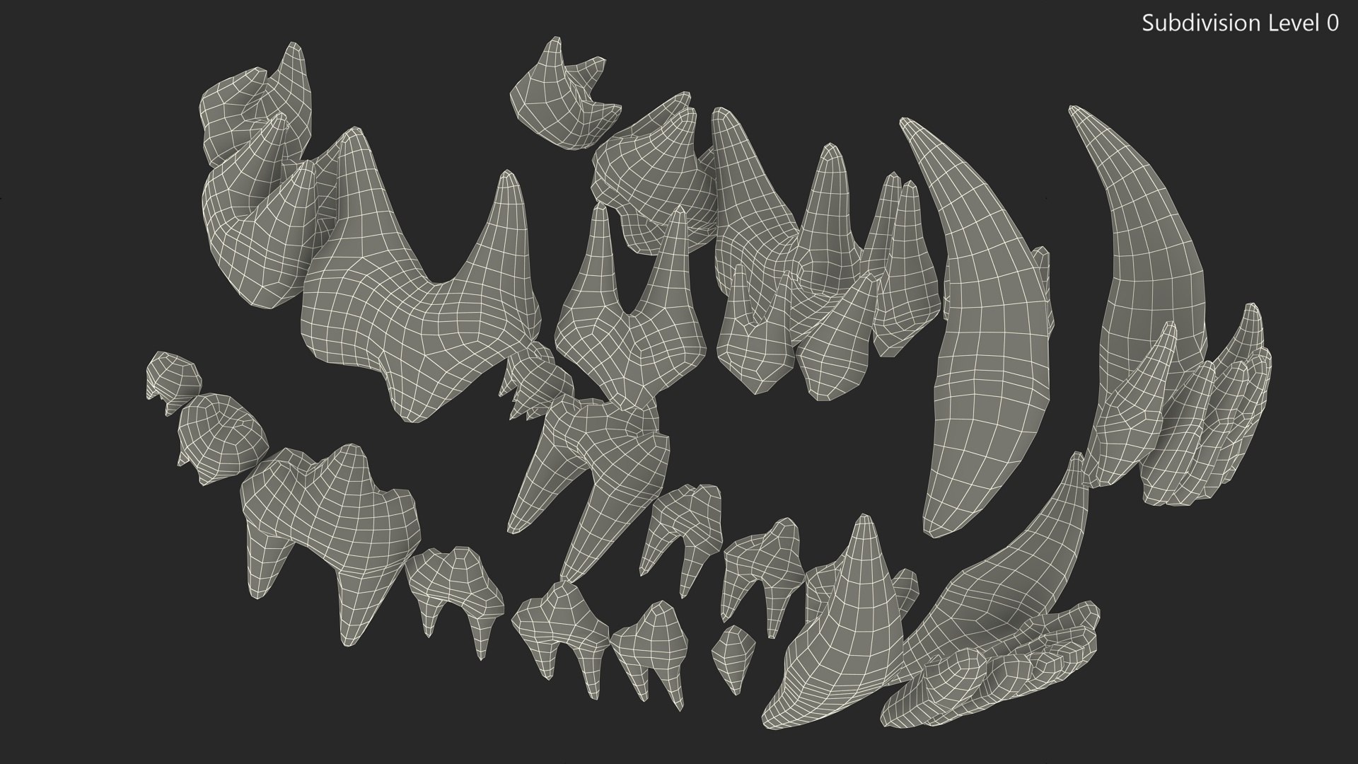 3D Model Teeth Of Dog - TurboSquid 2396011