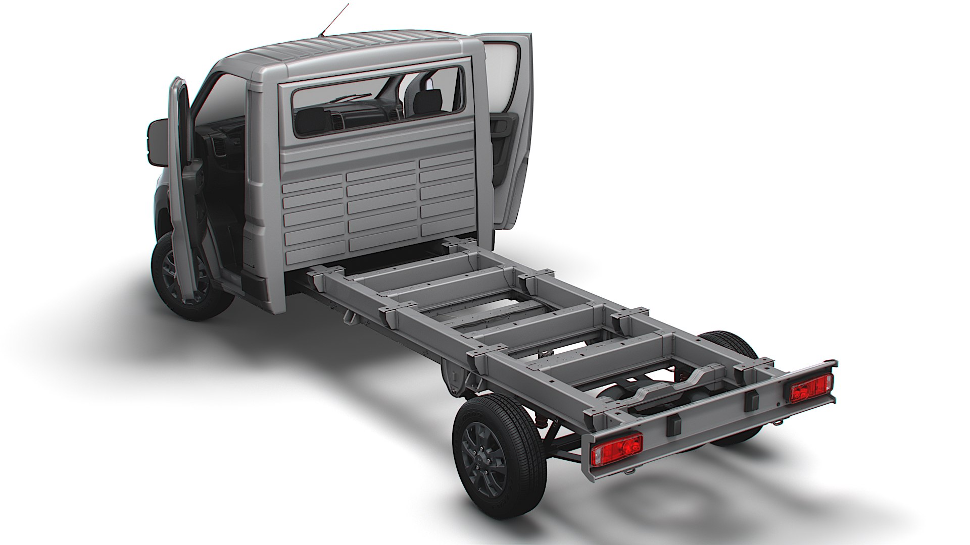 3D Model RAM Promaster Chassis HQ Interior Single Cab 4035 WB 2023 ...