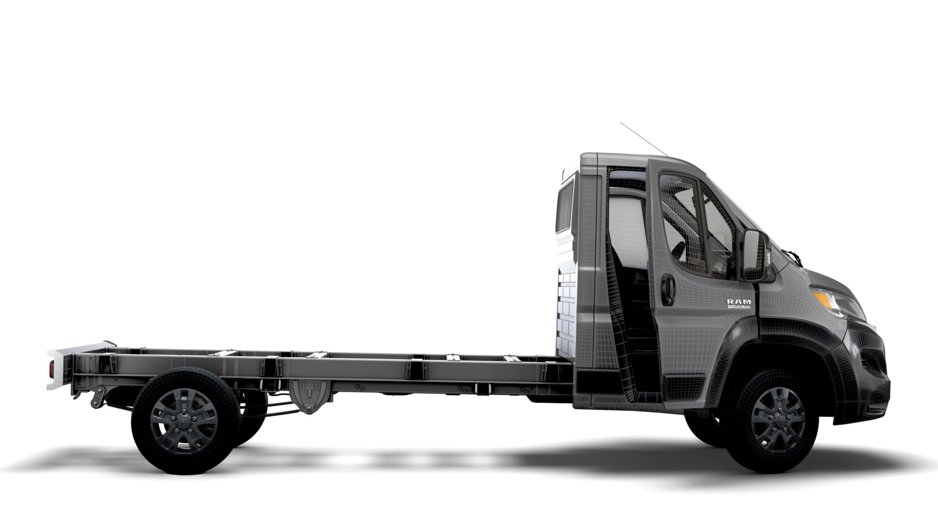3D Model RAM Promaster Chassis HQ Interior Single Cab 4035 WB 2023 ...