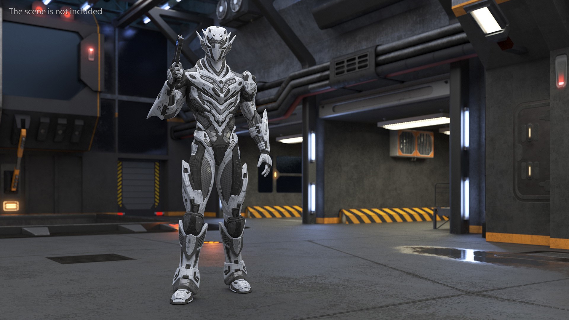 Combat Sci-fi Armored Robot With Gun 3D Model - TurboSquid 2270114