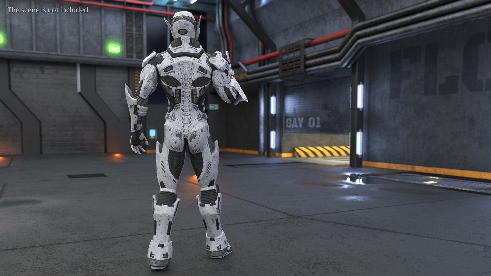 Combat Sci-fi Armored Robot With Gun 3D Model - TurboSquid 2270114