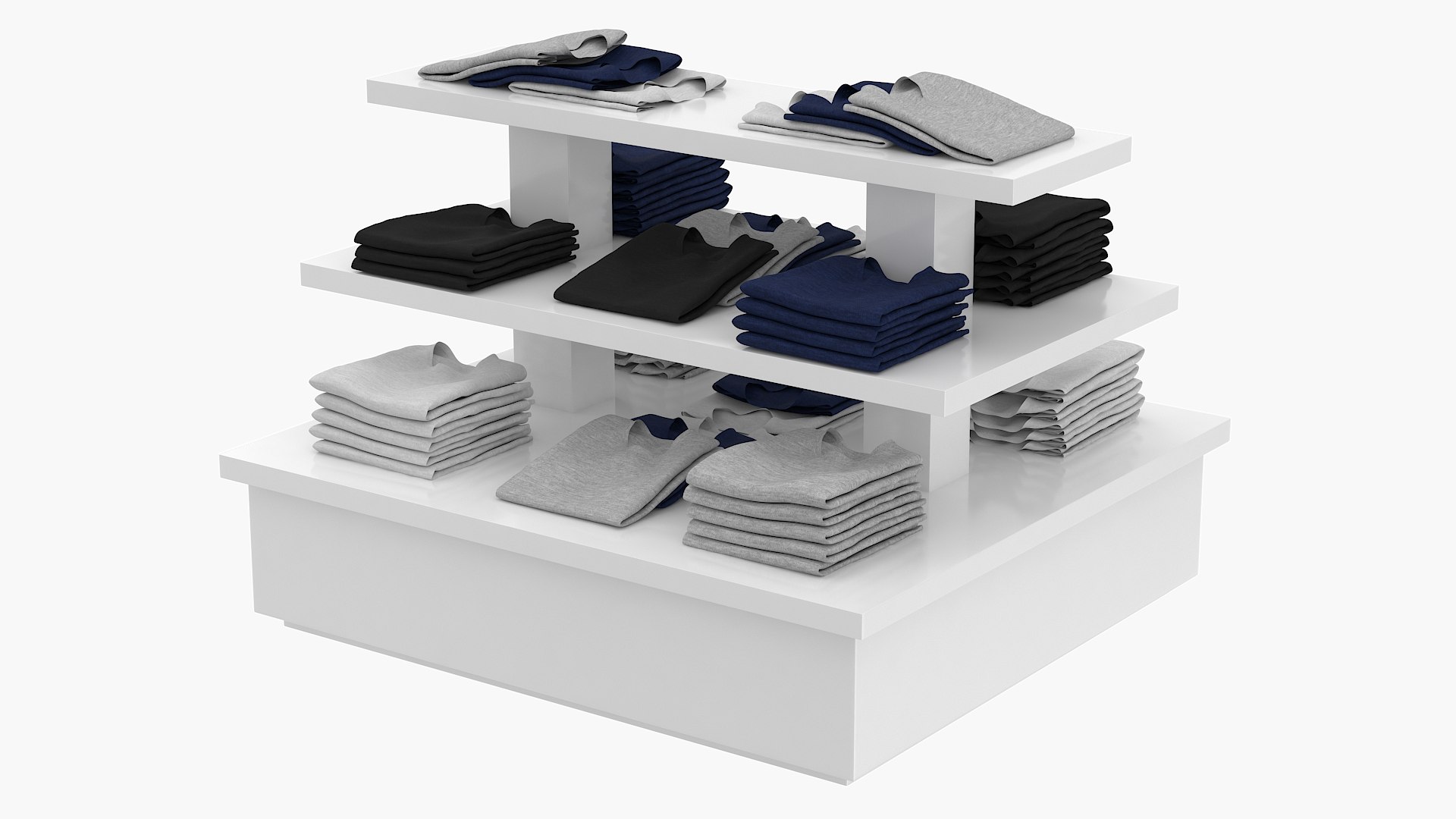 T-Shirt Pyramid Display(1) 3D Model - TurboSquid 1982668
