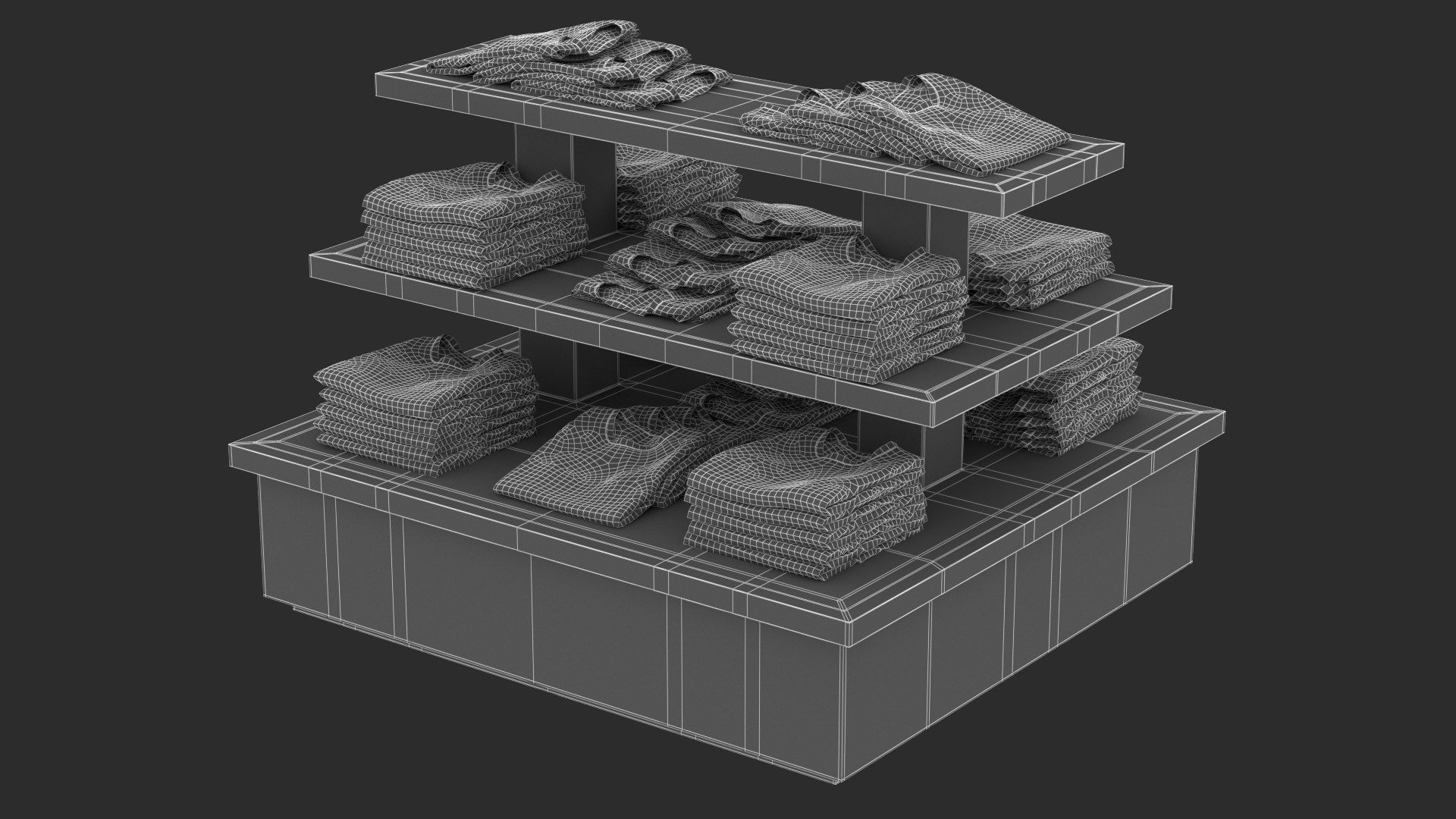 T-Shirt Pyramid Display(1) 3D Model - TurboSquid 1982668