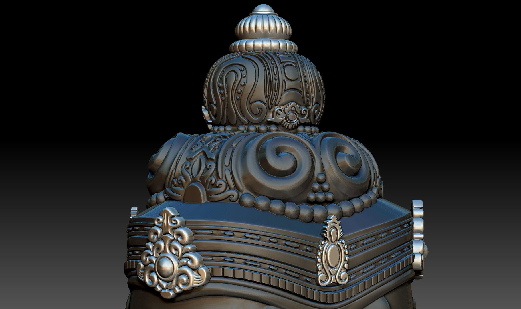 3D Brahma Faces Statue - TurboSquid 1492209