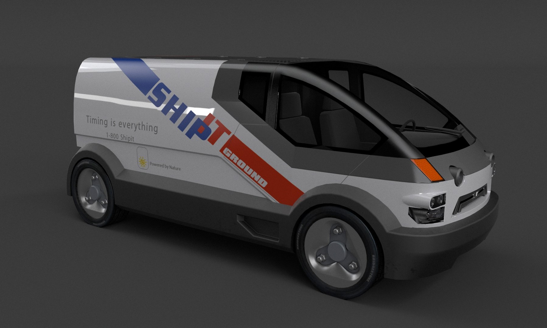 3d Model Concept Delivery Van