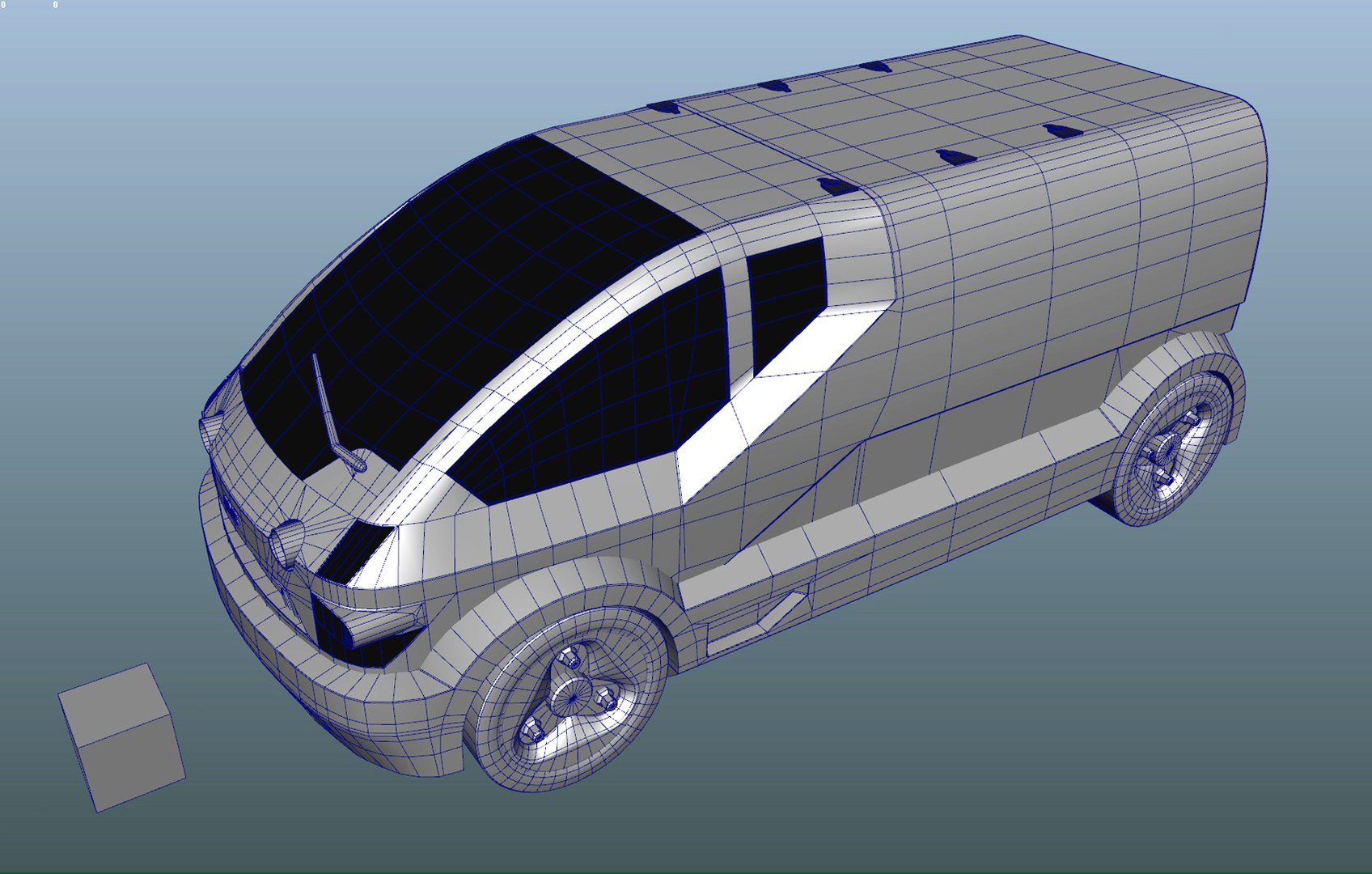 3d Model Concept Delivery Van