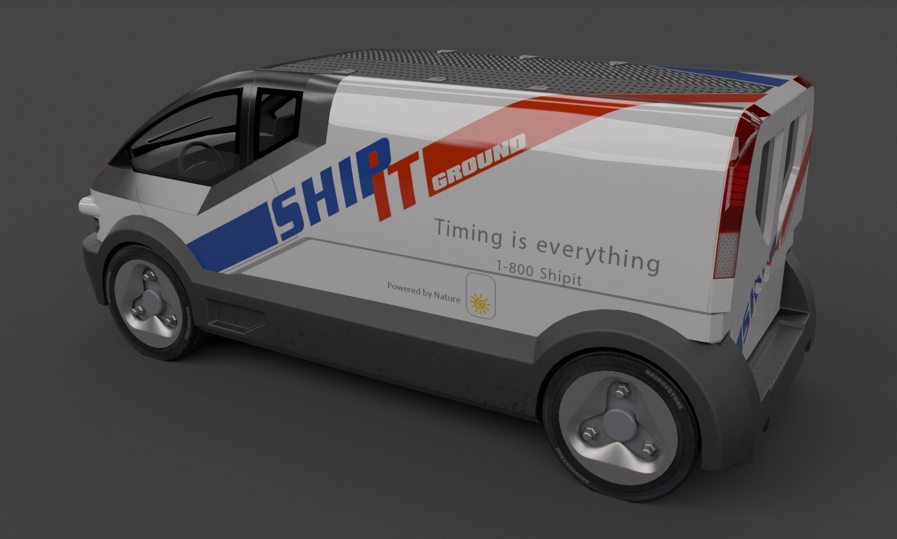 3d Model Concept Delivery Van
