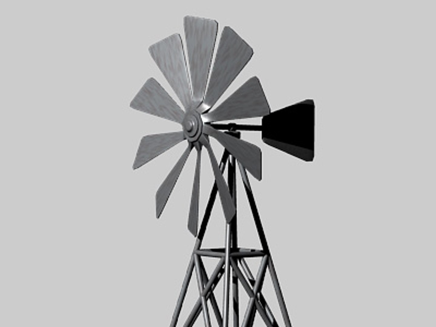 3d Model Of Windmill Propellers