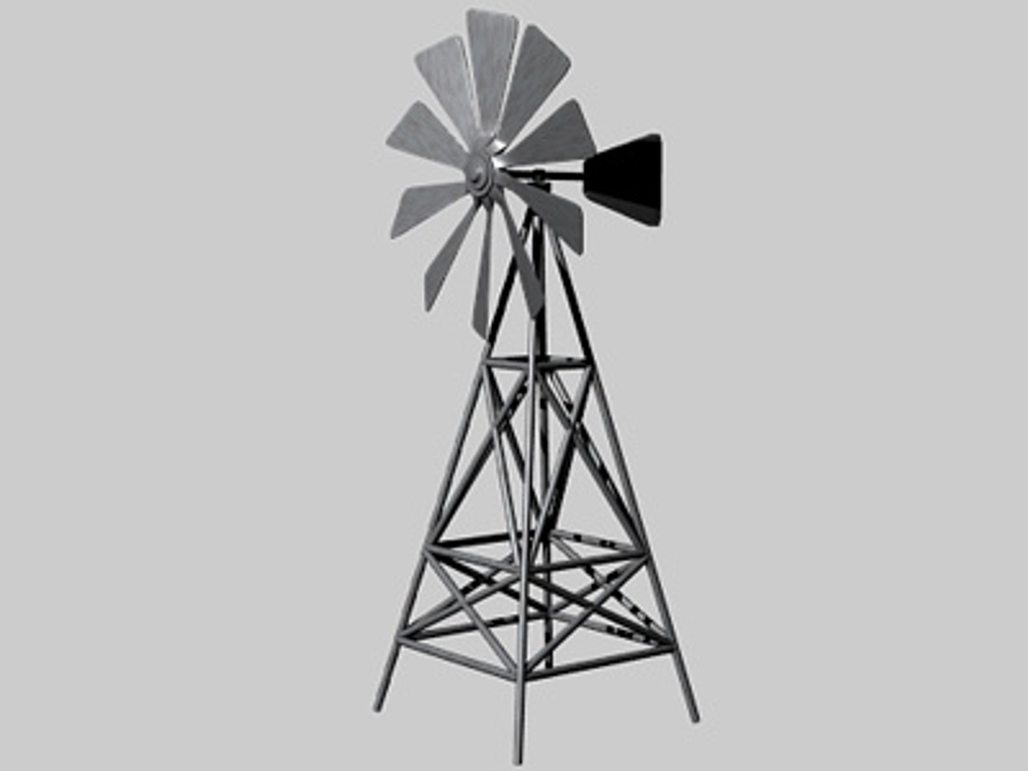 3d Model Of Windmill Propellers