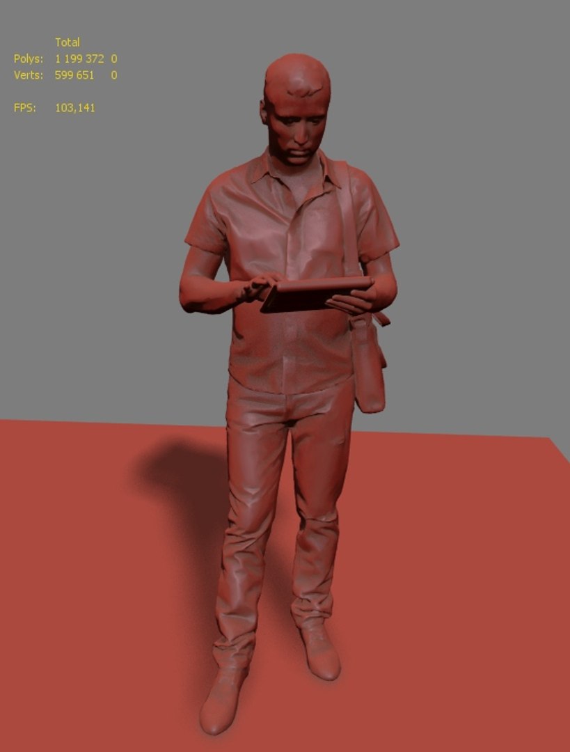 3d Architectural People Model