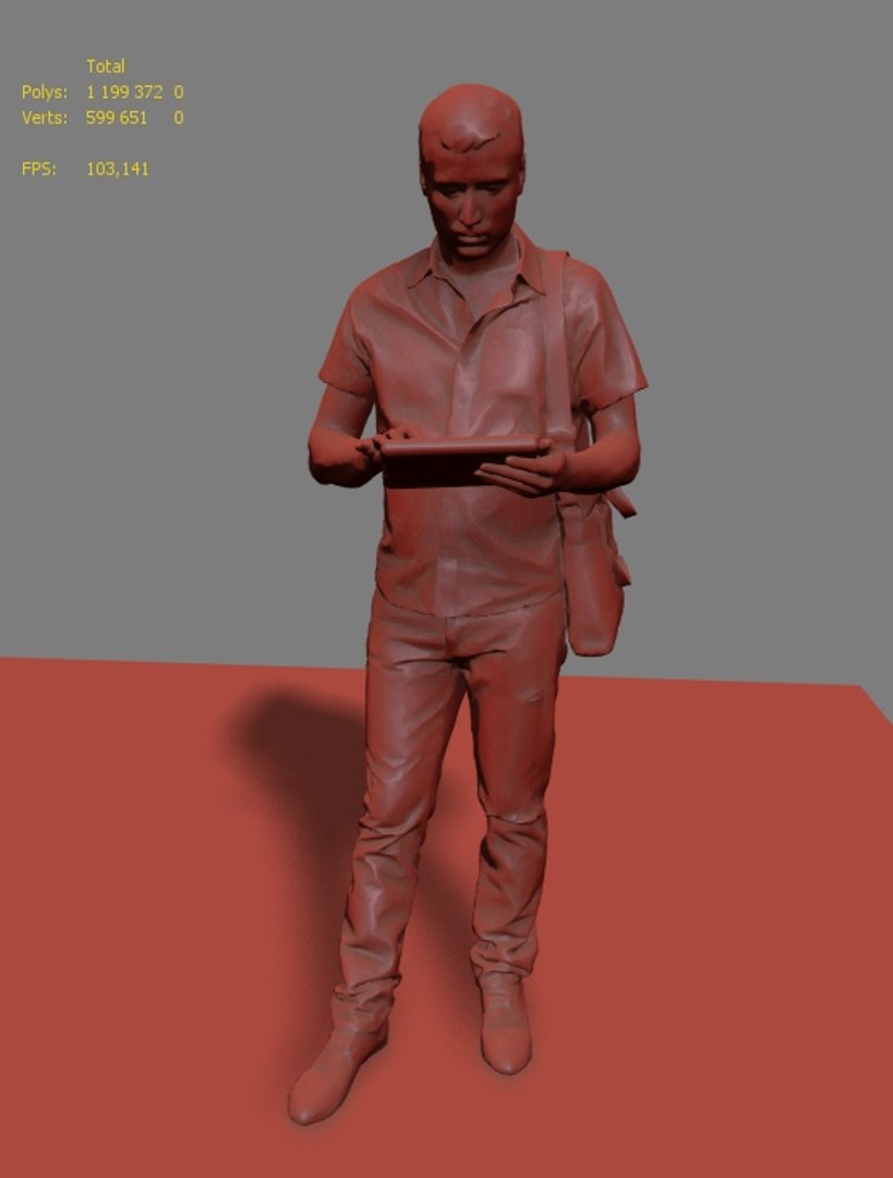 3d Architectural People Model