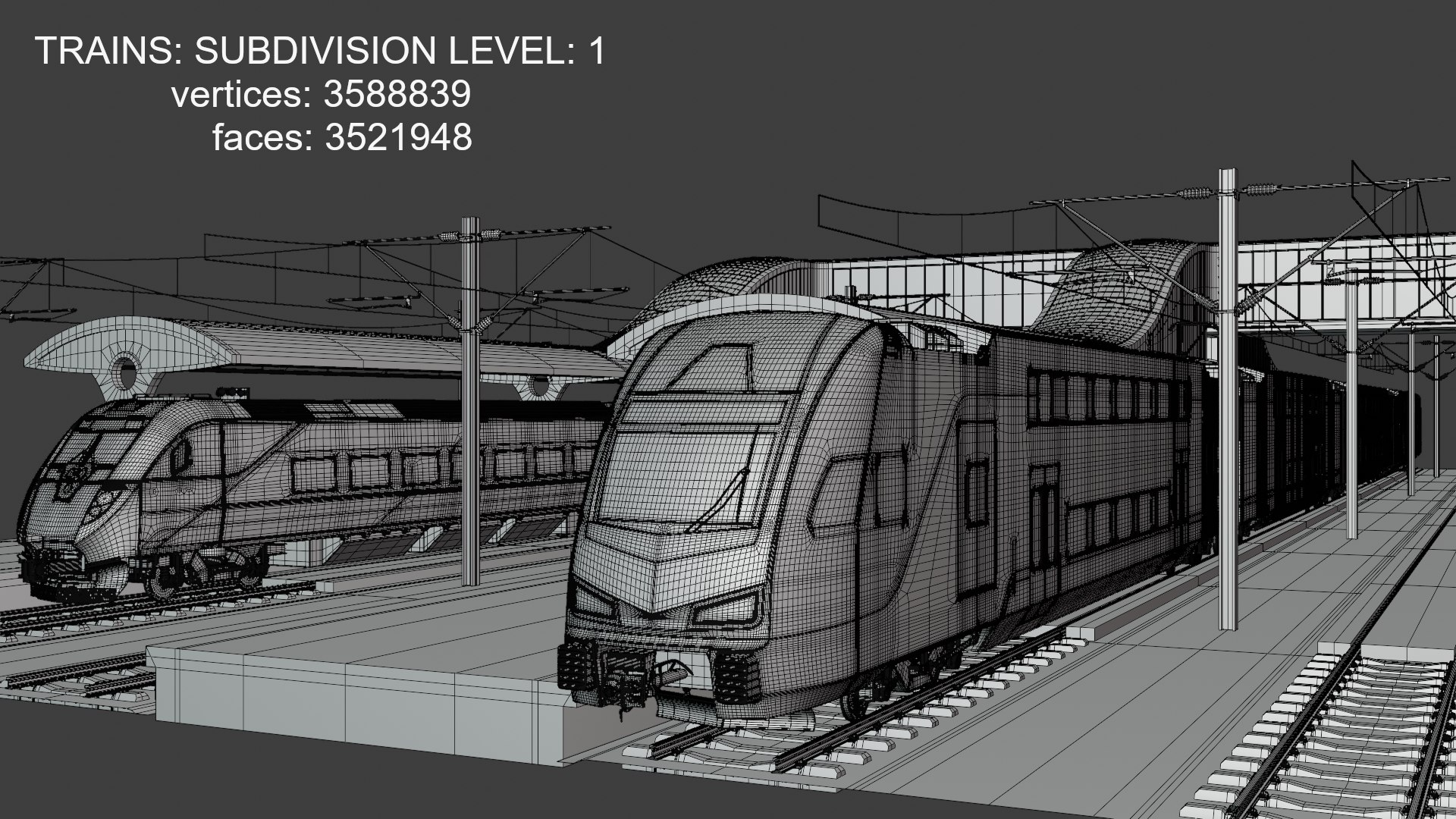 3D Stations With American Trains - TurboSquid 2302120