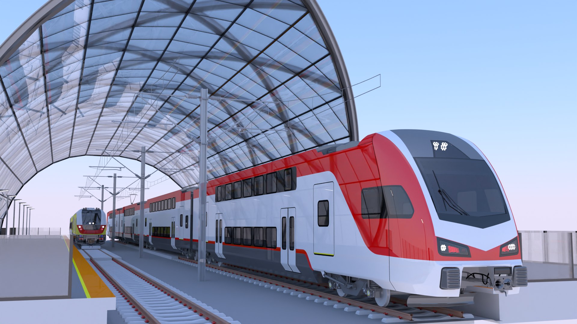 3D Stations With American Trains - TurboSquid 2302120