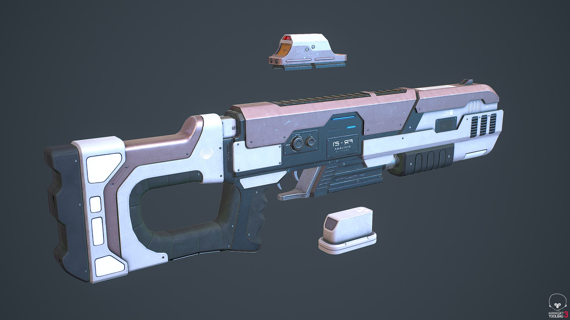 Laser Rifle Pbr 3d Model