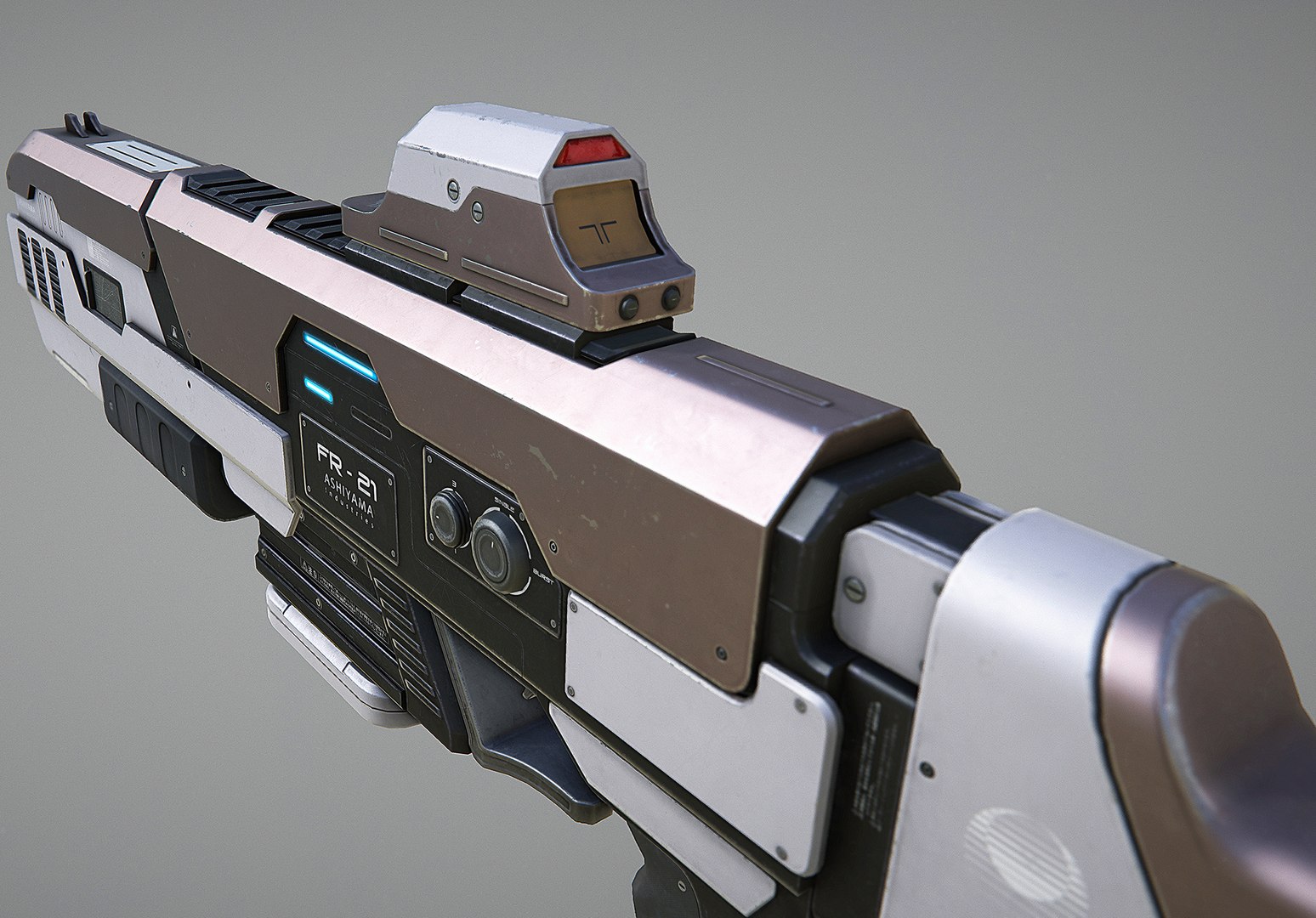 Laser Rifle Pbr 3d Model