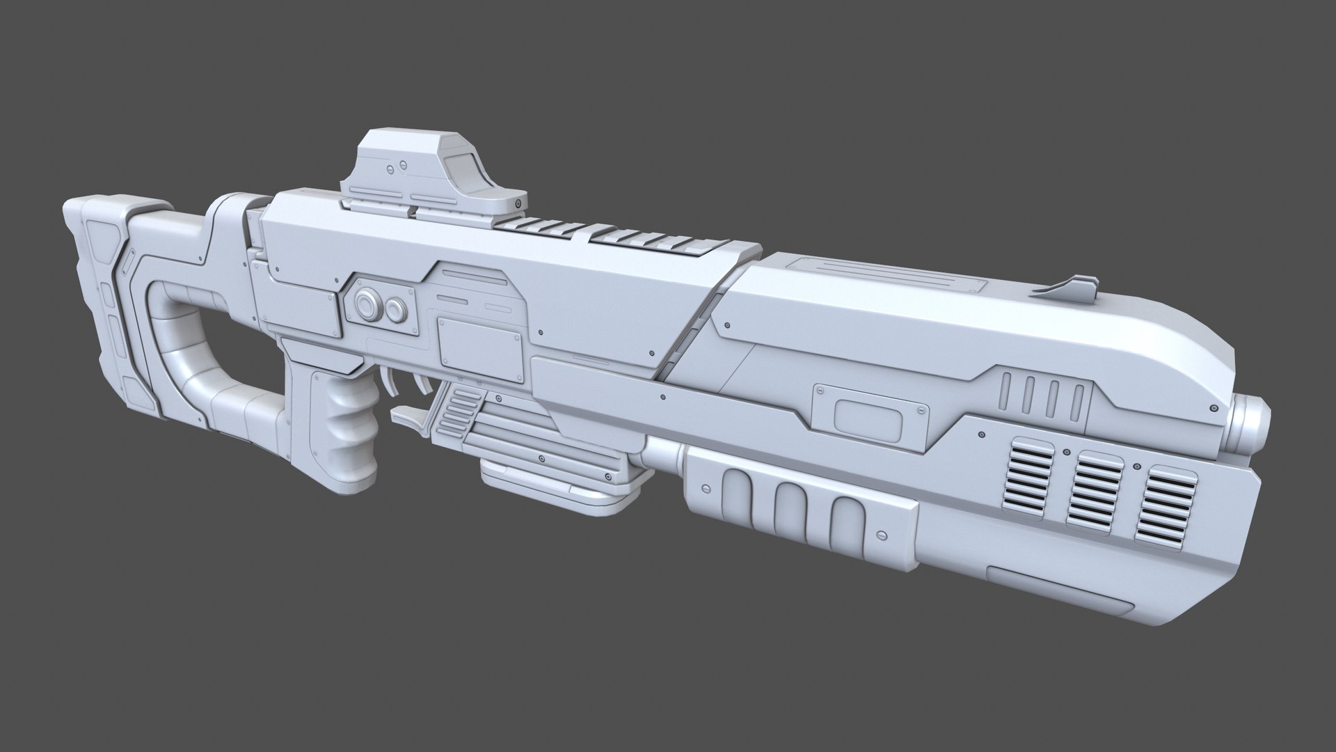 Laser Rifle Pbr 3d Model