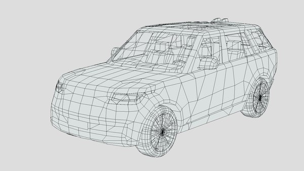 modelo 3d Low Poly Car - Land Rover Range Rover 2022 - TurboSquid 2087046